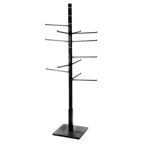 Display Rack w/ Adjustable Arms, 40 Slots - Black | Store Displays®