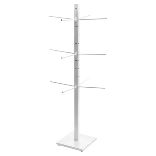 4-Sided Display Rack with Adjustable Arms - 68" Height and 40 Slots for ...