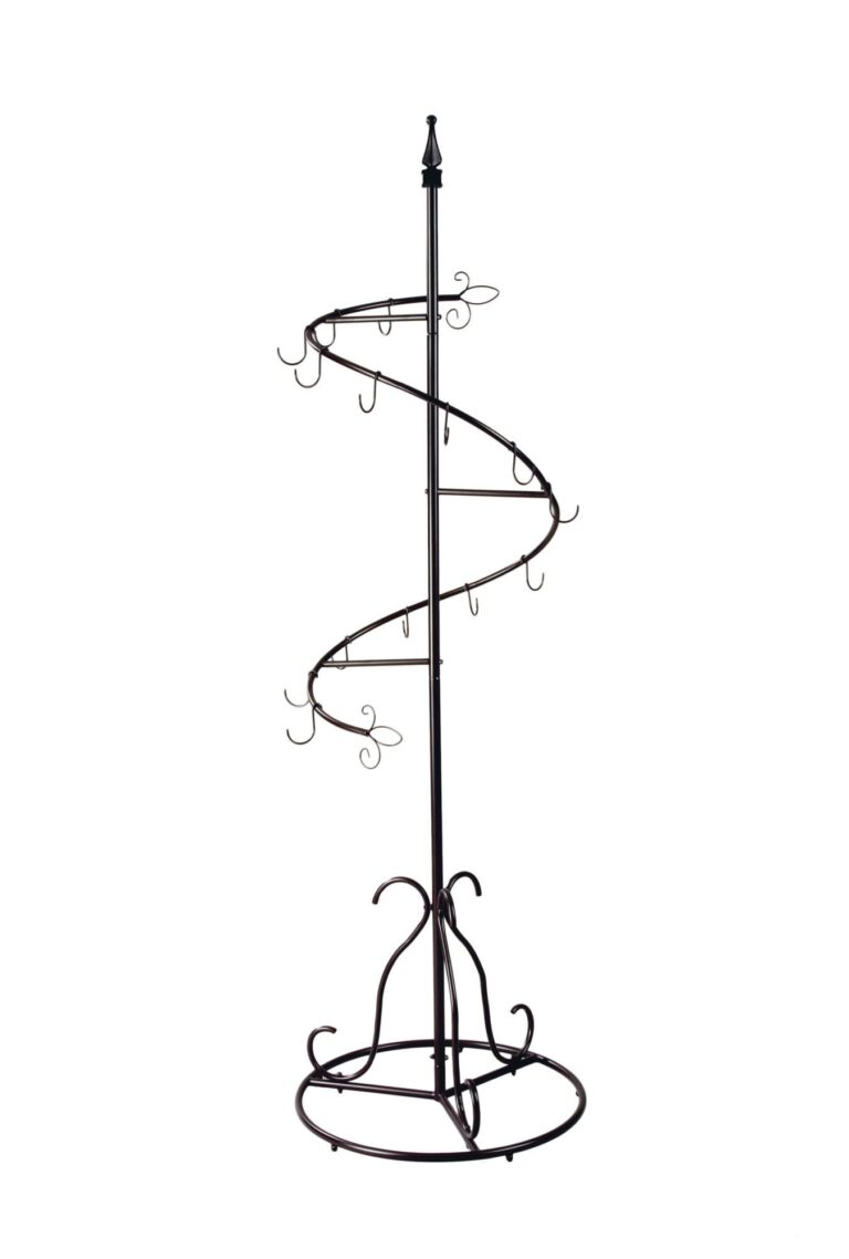 METAL CLASSIC SPIRAL PURSE DISPLAY RACK - BROWN | Store Displays®