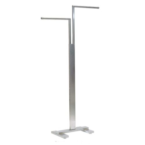 Adjustable 2-Way Rack - Satin Chrome | Store Displays®