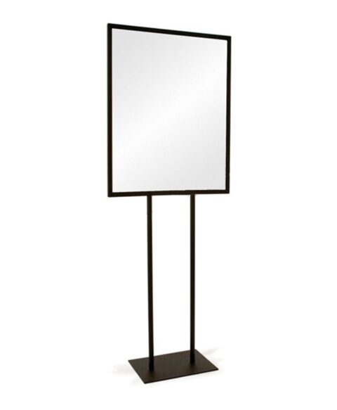 22 x 28 Single Bulletin Sign Holder w/ Flat Base - Matte Black | Store ...