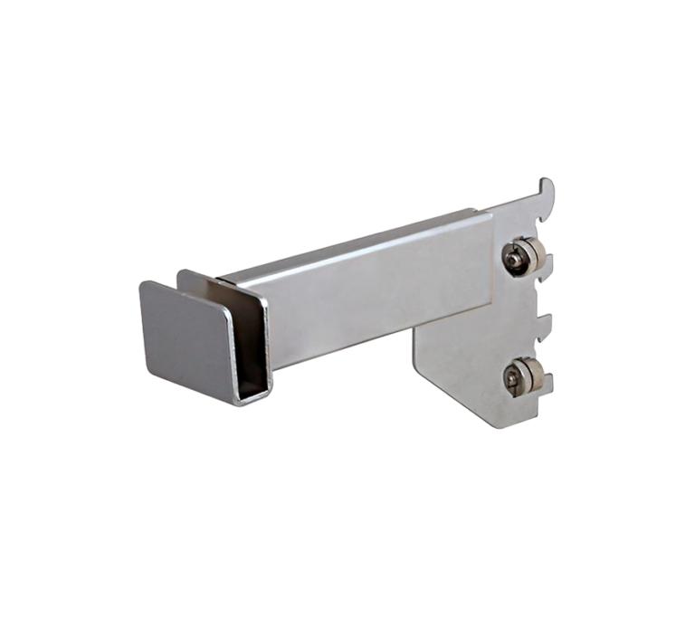 6" Hangrail Bracket For Rectangular Tubing - Chrome | Store Displays®