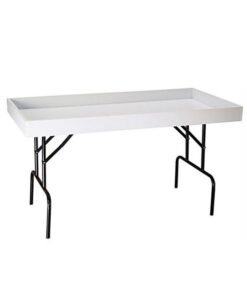 | 30" X 60" FOLDING DUMP TABLE - WHITE | Store Displays®