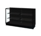 4' Black Standard Extra Vision Display Case | Store Displays®