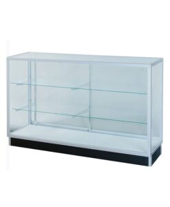 4' Silver Standard Extra Vision Display Case | Store Displays®