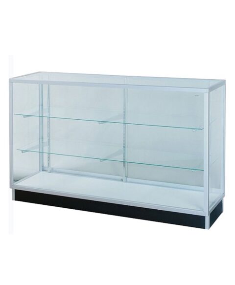4' Silver Standard Extra Vision Display Case | Store Displays®