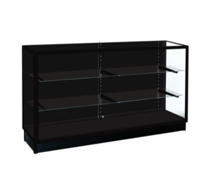 5' Black Standard Extra Vision Display Case | Store Displays®