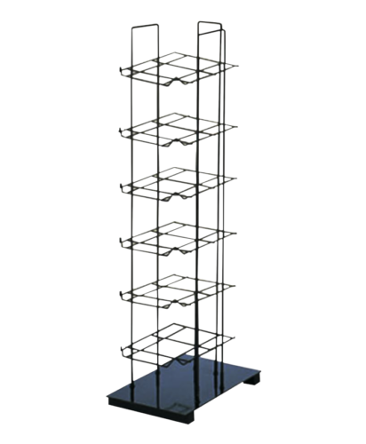 COUNTERTOP CAP DISPLAY RACK/HOLD 36 CAPS - BLACK | Store Displays®