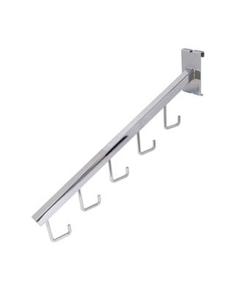 5 Hook Gridwall Waterfall - Chrome | Store Displays®