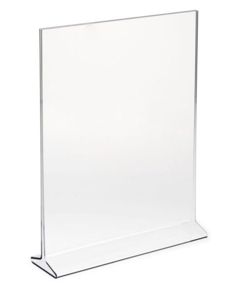 Landscape Top Load Sign Holder 8.5"W x 11"H - Acrylic | Store Displays®