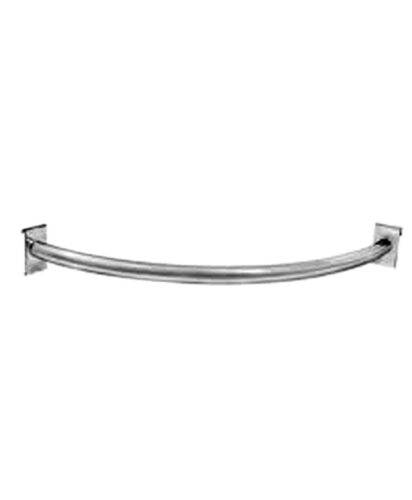 Quarter Circle Hangrail For Gridwall - Chrome | Store Displays®