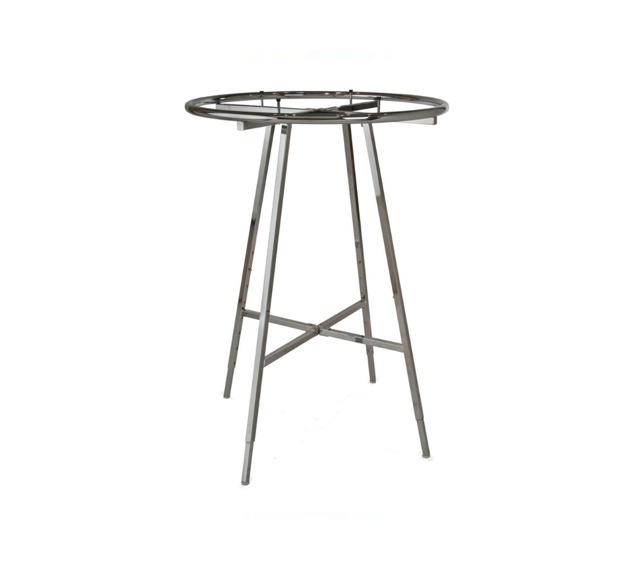 36" Diameter Folding Round Rack w/ Round Rim Tubing - Chrome | Store ...