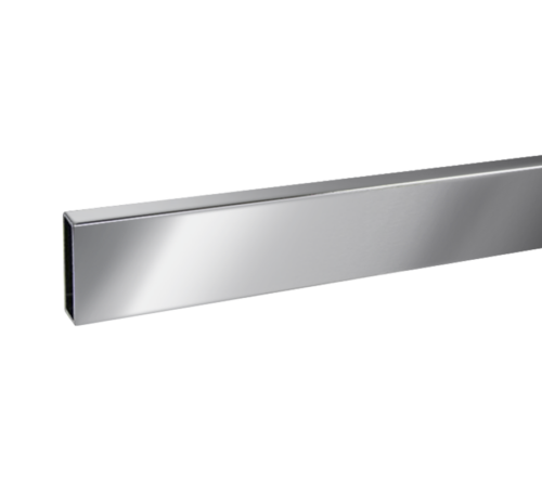 3' Rectangular Tubing Hangrail - Chrome | Store Displays®