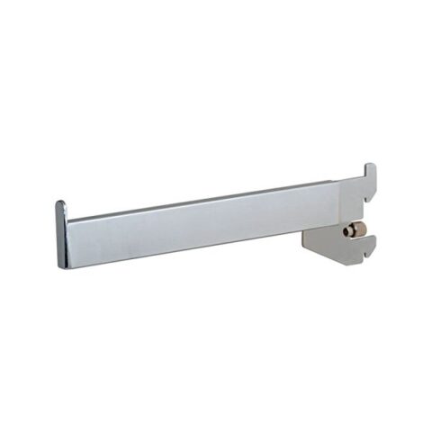 3" Rectangular Hangrail Bracket - 1" SLOTS ON 2" CENTER - CHROME ...
