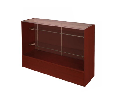 4' Full Vision Display Case - Cherry | Store Displays®