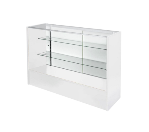4' Full Vision Display Case - White | Store Displays®