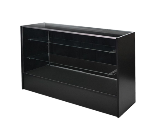 5' Full Vision Display Case - Black | Store Displays®