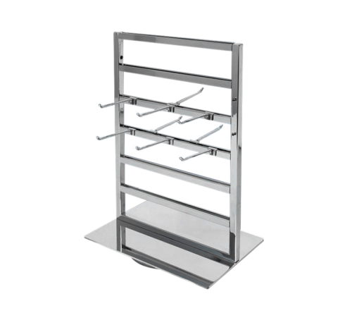 2 Way Spinning Jewelry Display Tower - Chrome | Store Displays®