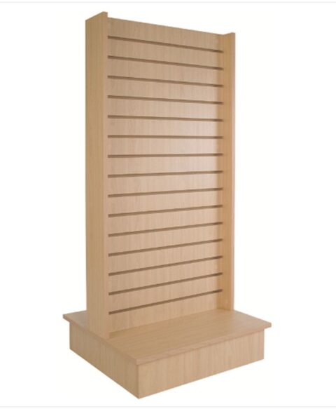 2 Way Slatwall Tower Display - Maple | Store Displays®