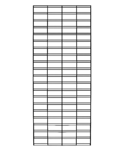 2' x 8' Slat Grid Panel - Black | Store Displays®