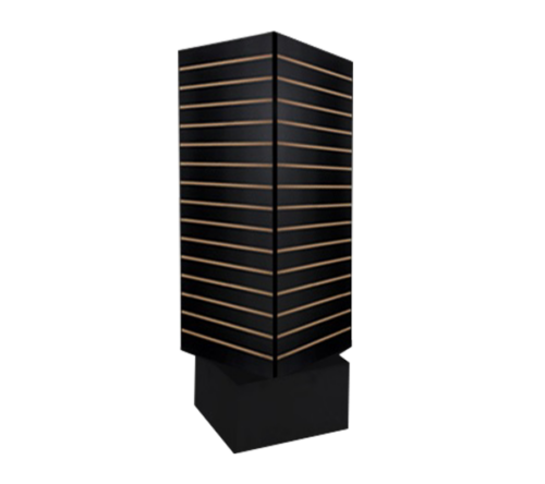 20" Slatwall Rotating Display - Black | Store Displays®