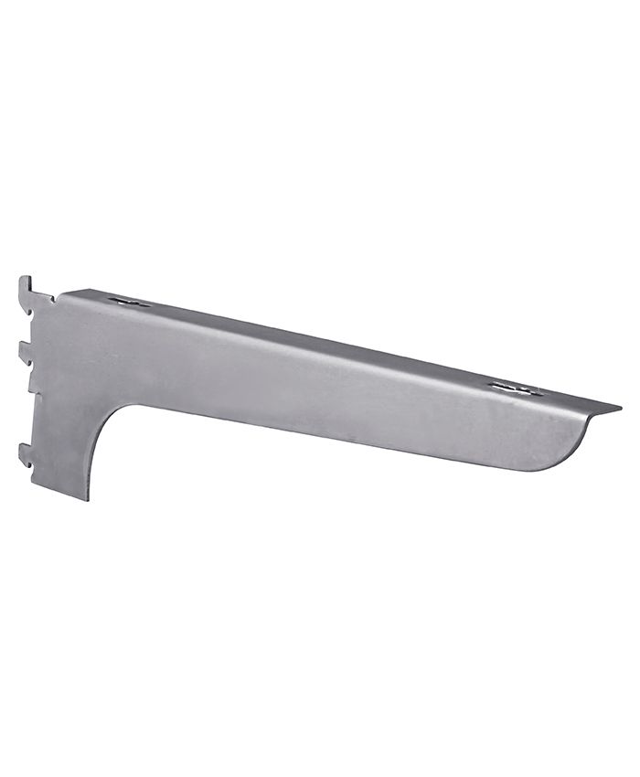 12" RIGHT WOOD SHELF BRACKET - 1/2" SLOTS ON 1" CENTER | Store Displays