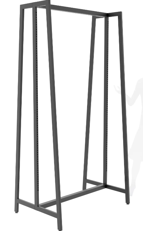 96"H ASPECT DOUBLE SIDED FREE STANDING MERCHANDISER-MATTE BLACK | Store Displays