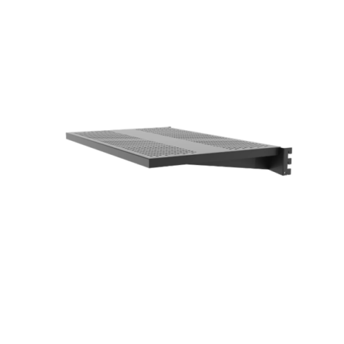Aspect 24"L Perforated Metal Shelves - Matte Black (2 PCS) | Store ...
