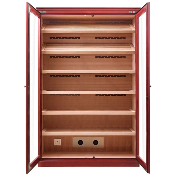 | Double Door Cigar Cabinet Humidor - Cherry | Store Displays®