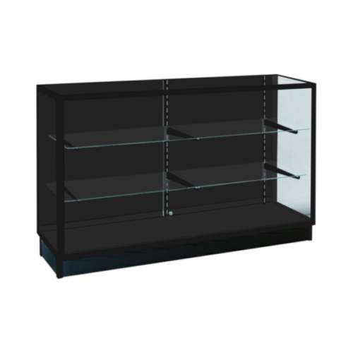 5' Black Standard Extra Vision Display Case | Store Displays®