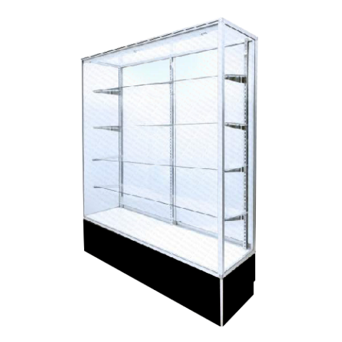 Silver Standard Extra Vision Wall Case | Store Displays®