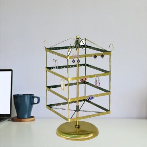 Revolving Earring Display - Antique Gold | Store Displays®