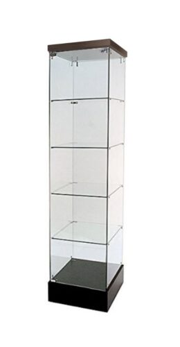 | Frameless Glass Tower Display Case 20"L x 72"H | Store Displays®