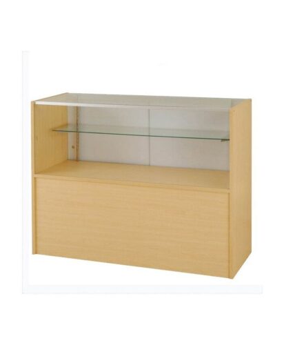 | 4' Half Vision Display Case Maple | Store Displays
