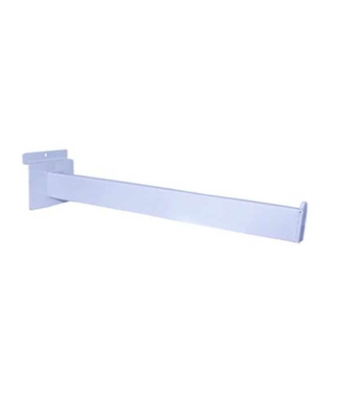 6" RECTANGULAR FACEOUT FOR SLATWALL - CHROME | Store Displays