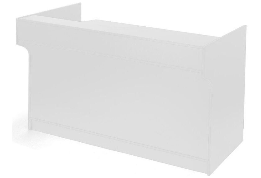 6' Ledgetop Register Counter - White | Store Displays®