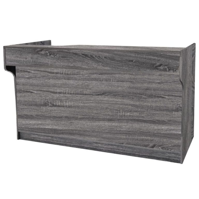 | 6' Ledgetop Register Counter - Rustic Gray | Store Displays