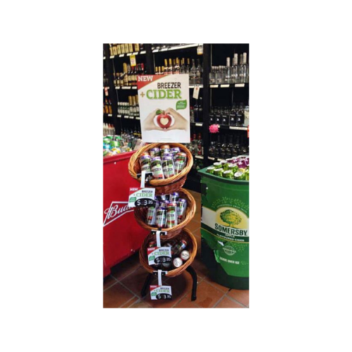 3-TIER ROUND WILLOW STACKABLE BASKET DISPLAY | Store Displays®