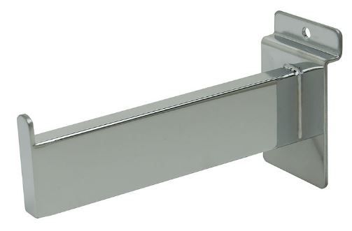 6" RECTANGULAR FACEOUT FOR SLATWALL - CHROME | Store Displays