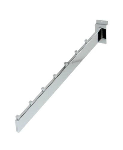 7 Ball Rectangular Tubing Slatwall Waterfall - Chrome | Store Displays®