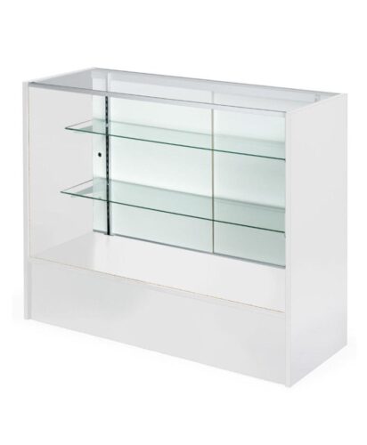 4' Full Vision Display Case - White | Store Displays®