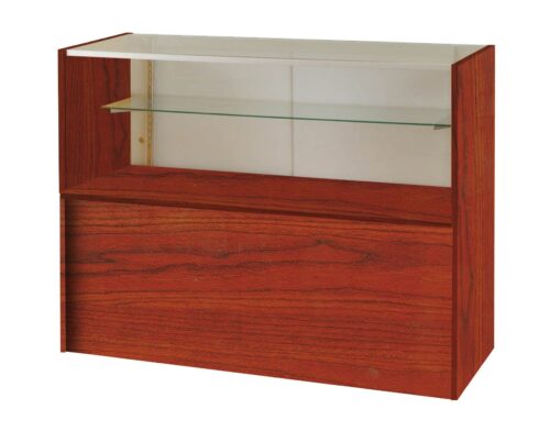 4' Half Vision Display Case Cherry | Store Displays®