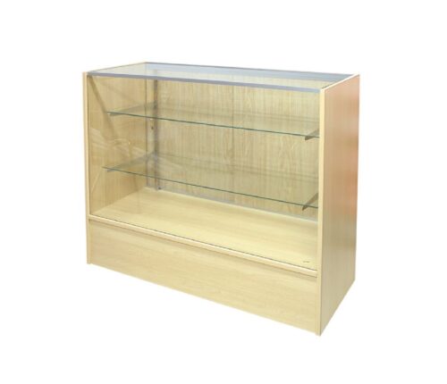 5' Full Vision Display Case - Maple | Store Displays®