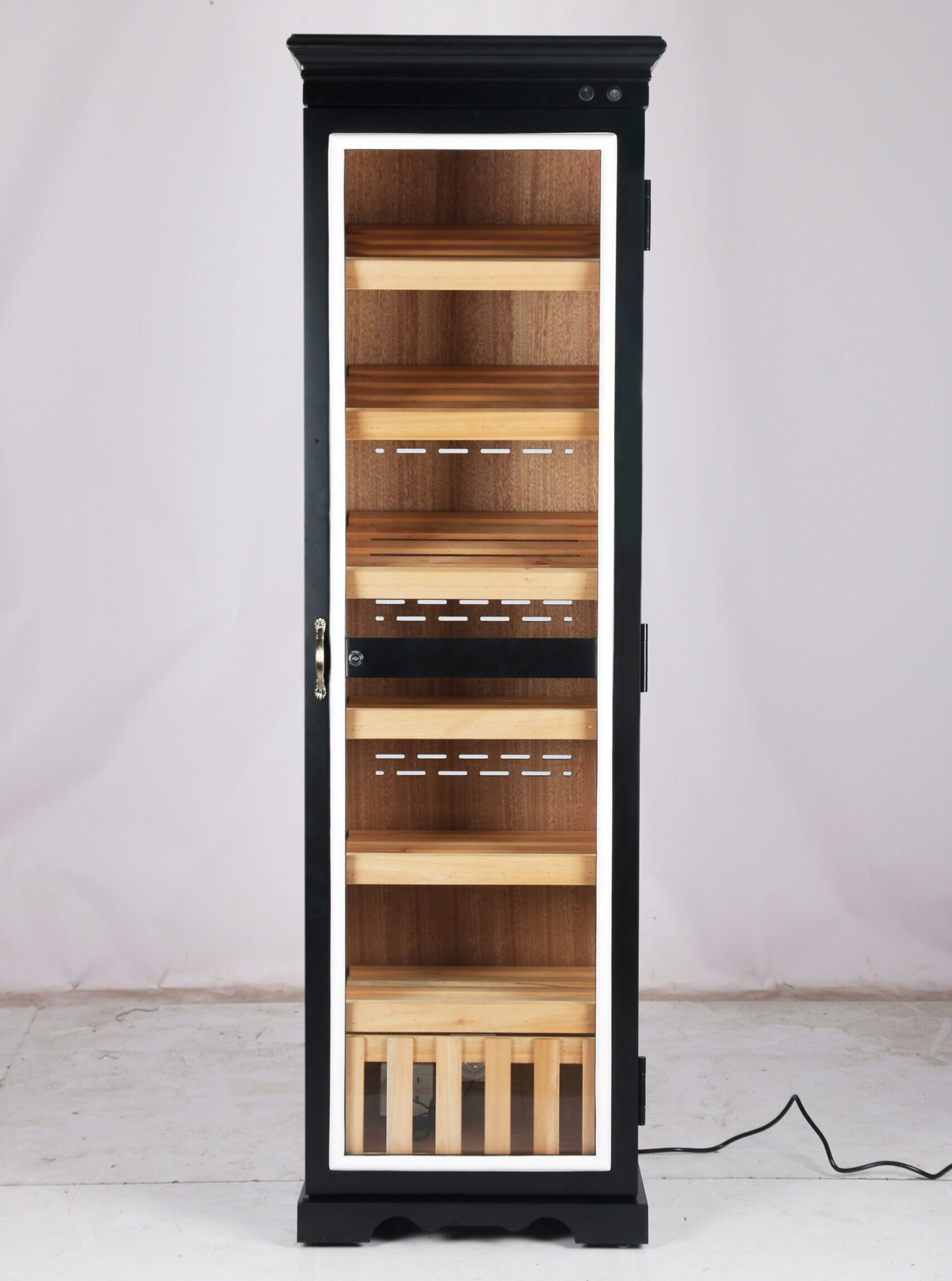 Black Cigar Humidor Cabinet - 2000 Cigars | Store Displays®